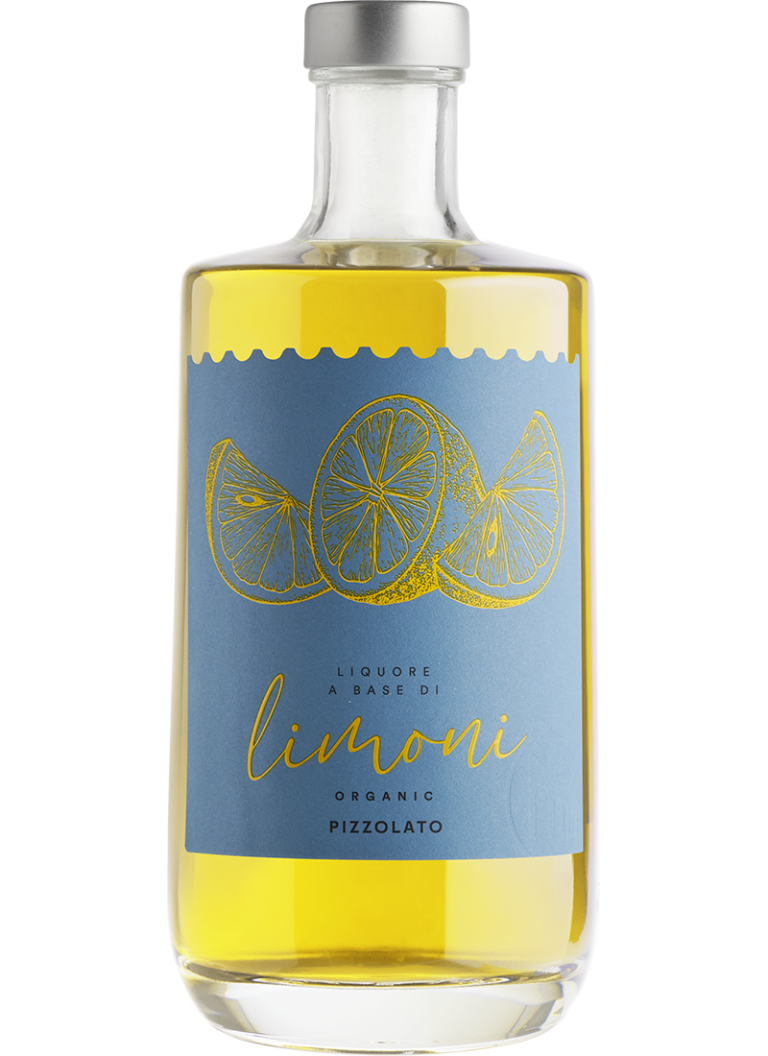 Organic and vegan lemon liqueur
